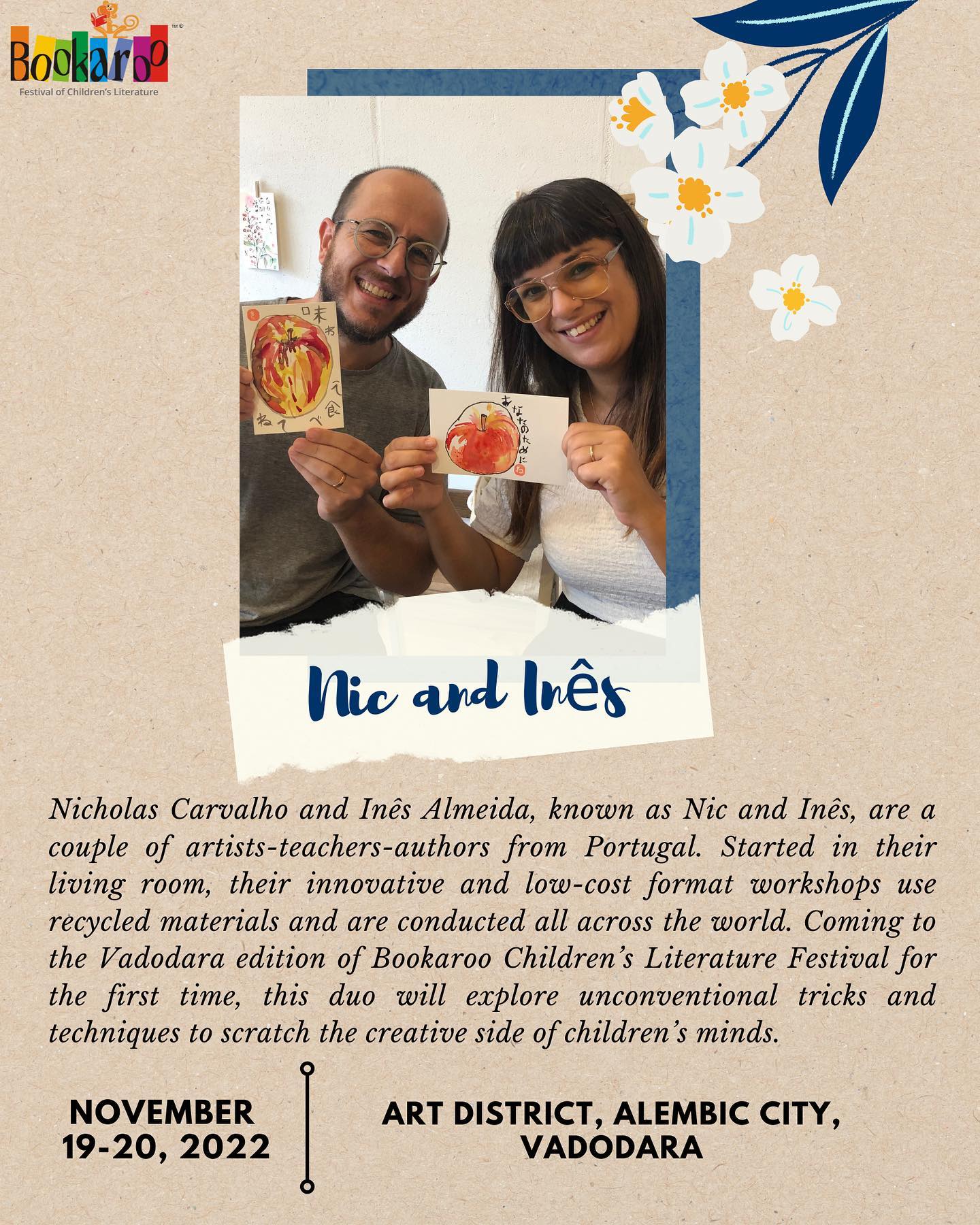 Vadodara e Nova Deli: Participação do duo Nicholas Carvalho e Inês ...